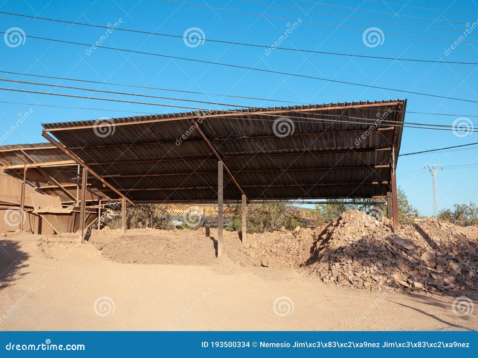 A Mountain of Ceramic and Clay Debris Stock Photo - Image of clay ...