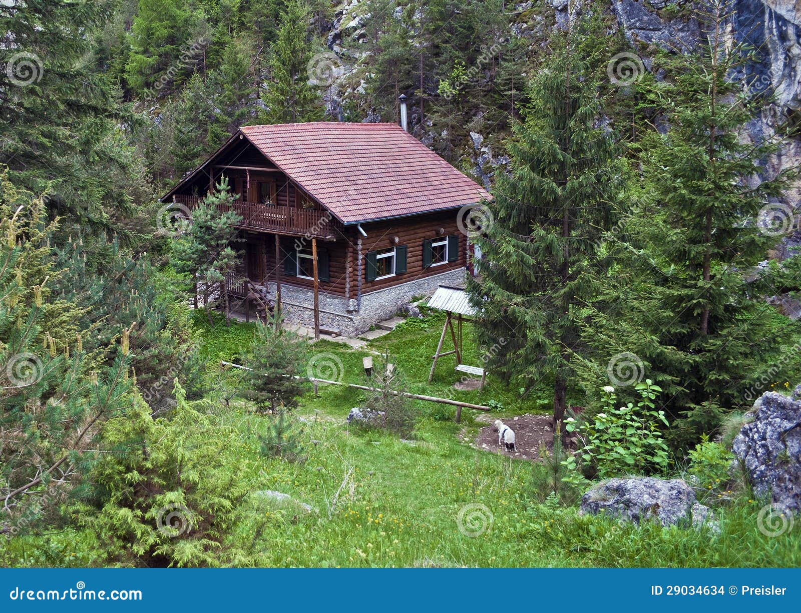 Mountain chalet stock photo. Image of cabin, quiet, carpathian - 29034634