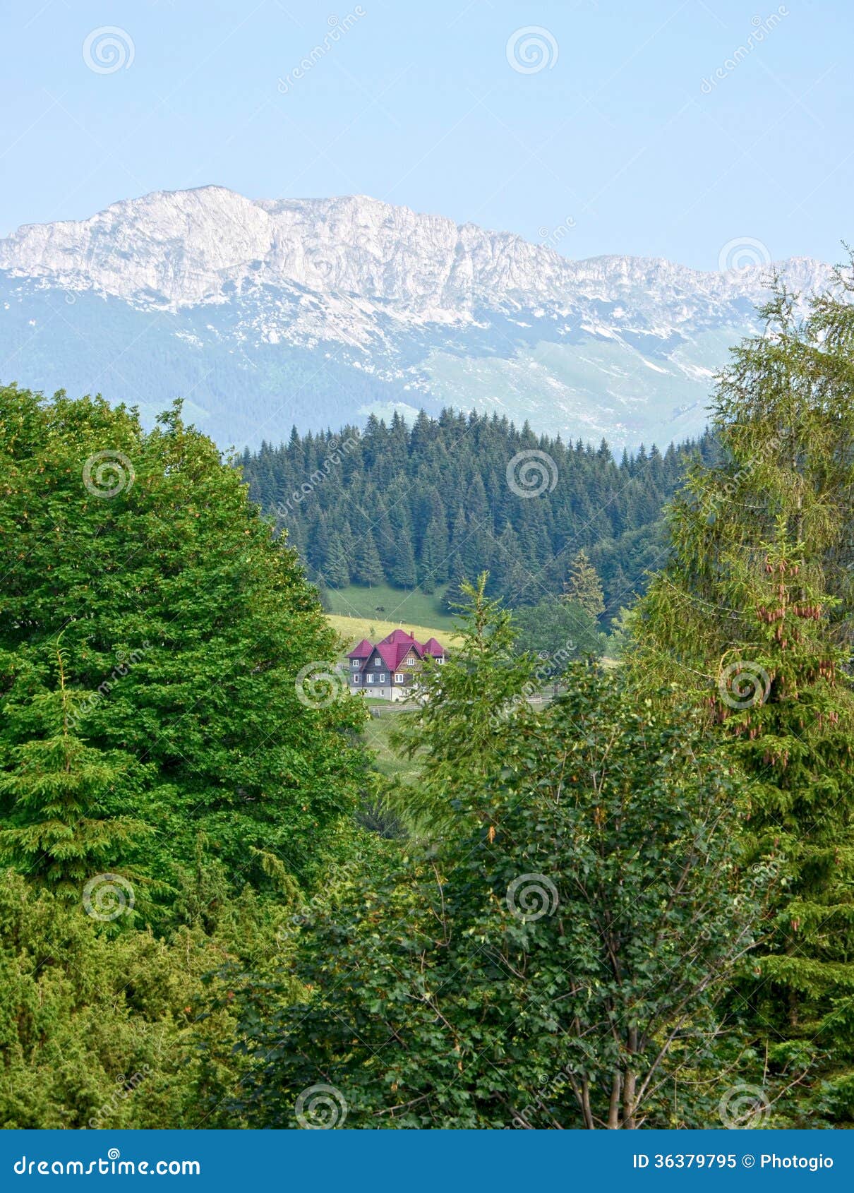 Mountain chalet stock image. Image of home, rocky, idyllic - 36379795