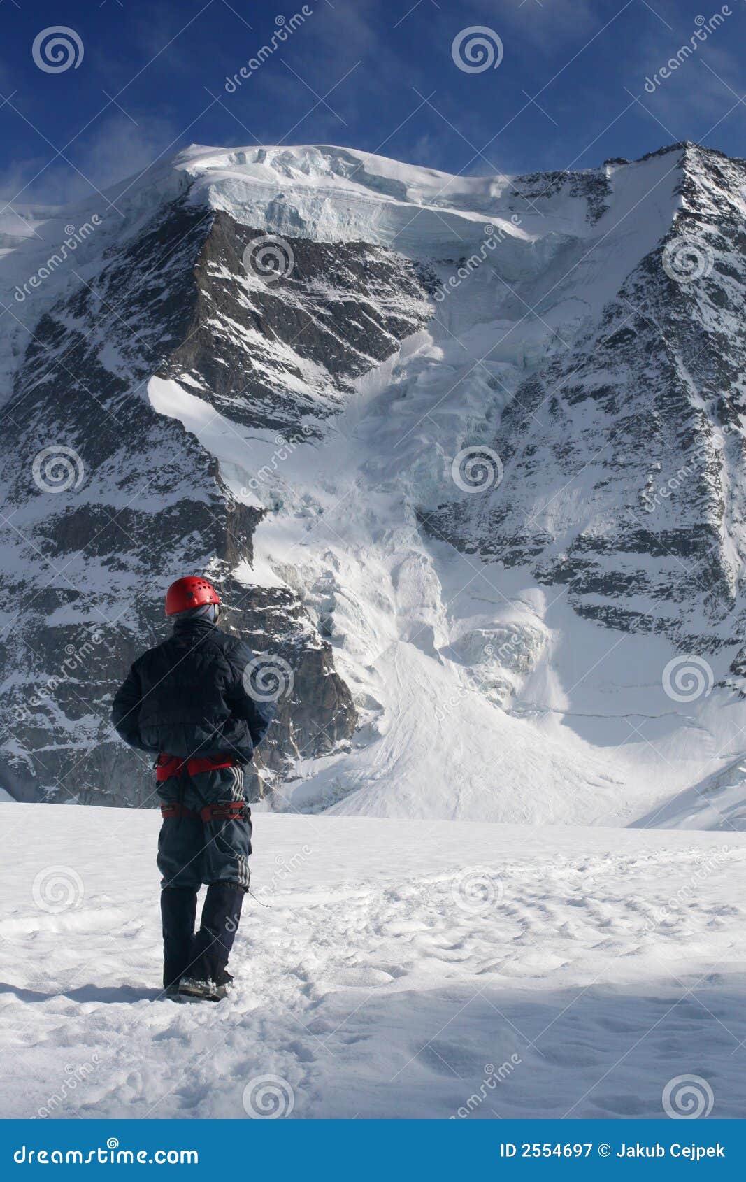 Mountain challenge stock image. Image of glacier, winter - 2554697