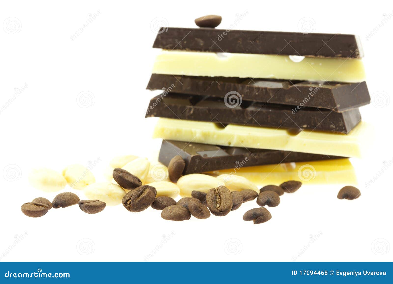 Mountain of Chocolate, Nuts and Coffee Beans Stock Photo - Image of ...