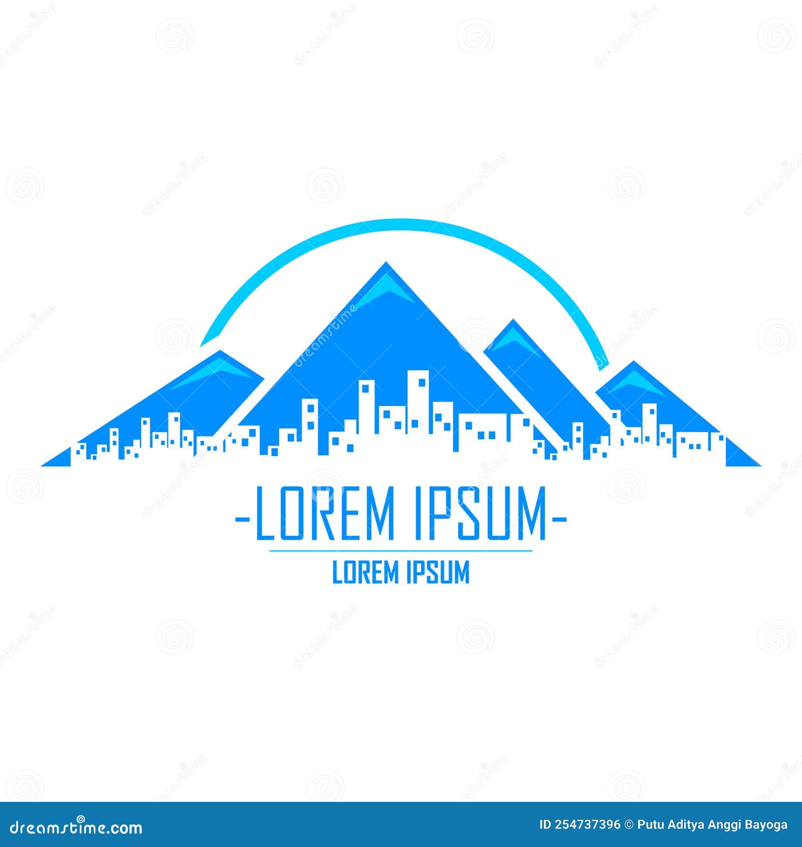 Mountain City Logo Template Stock Vector - Illustration of template ...