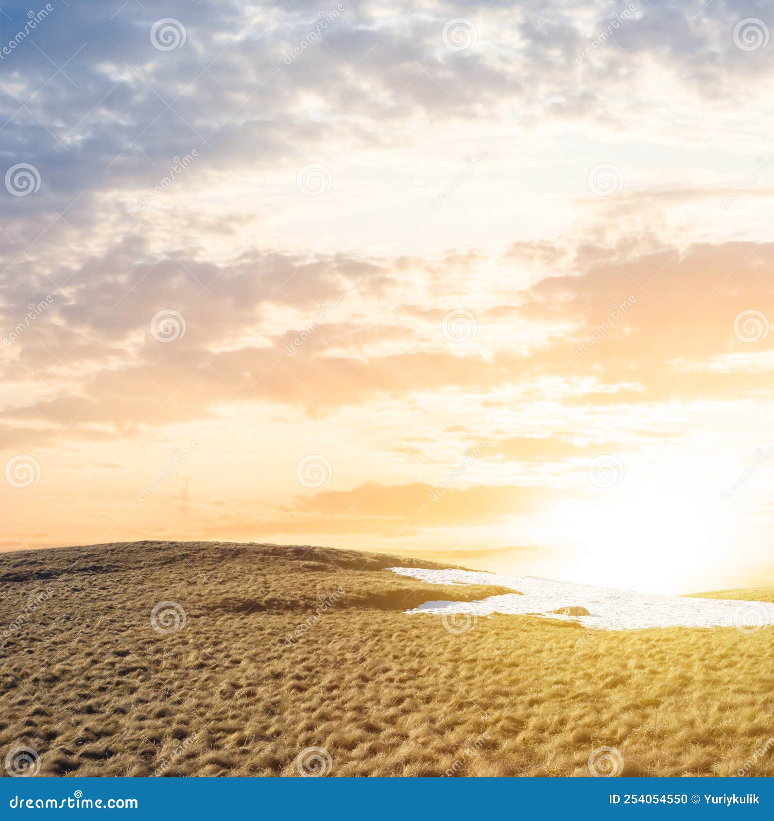 Mountain Cliff at the Sunset Stock Photo - Image of magnificent ...