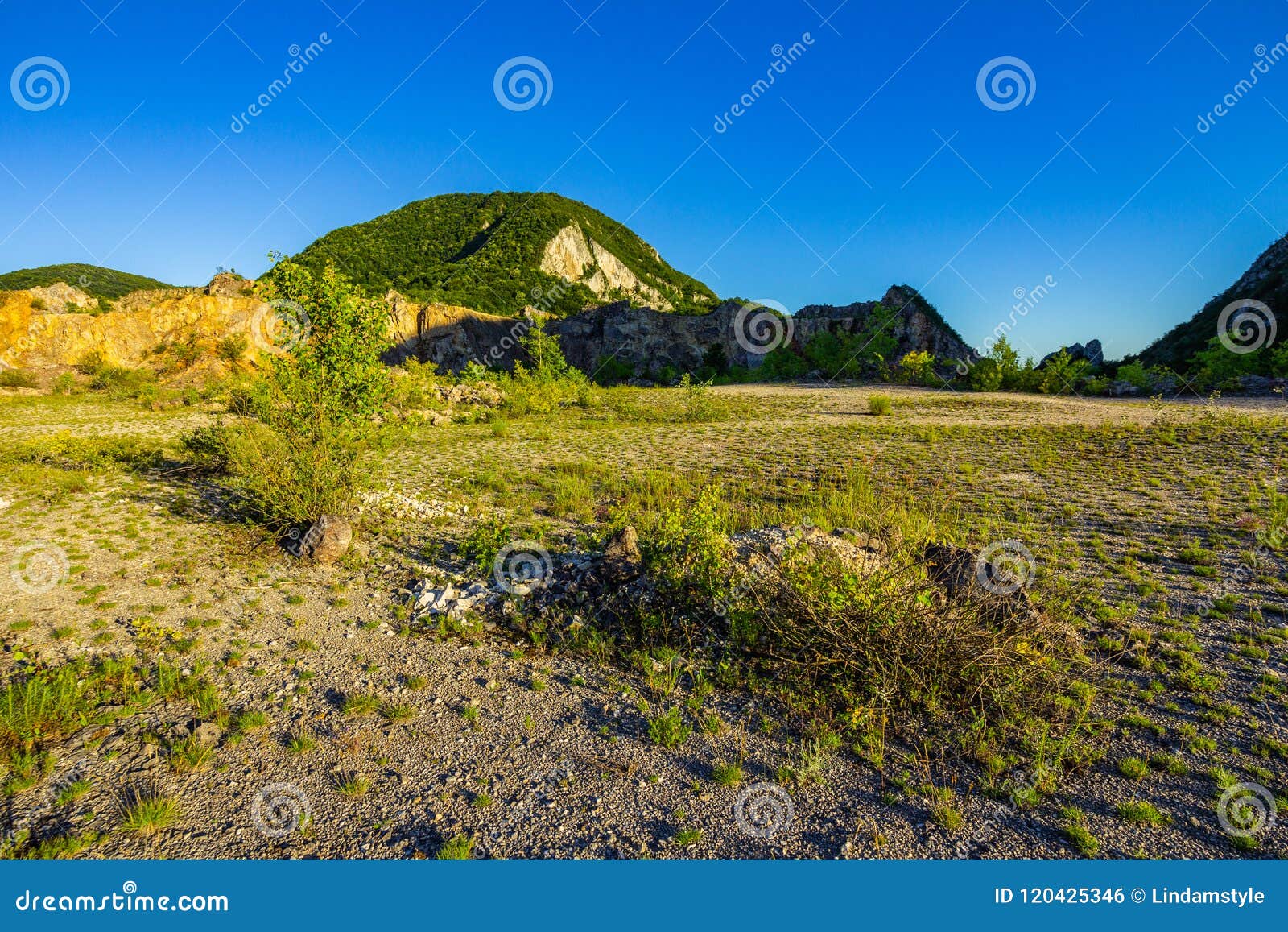 Mountain Cliffs and Flat Terrain Stock Photo - Image of outdoor, path ...