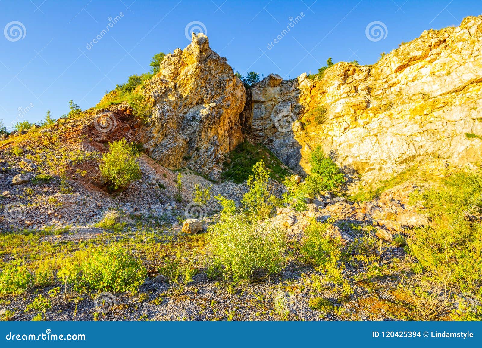 Mountain Cliffs and Flat Terrain Stock Photo - Image of mmountain, path ...