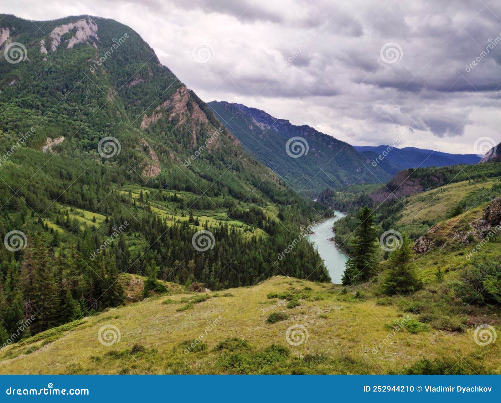Natural Mountain Plains and Hills Stock Photo - Image of high ...