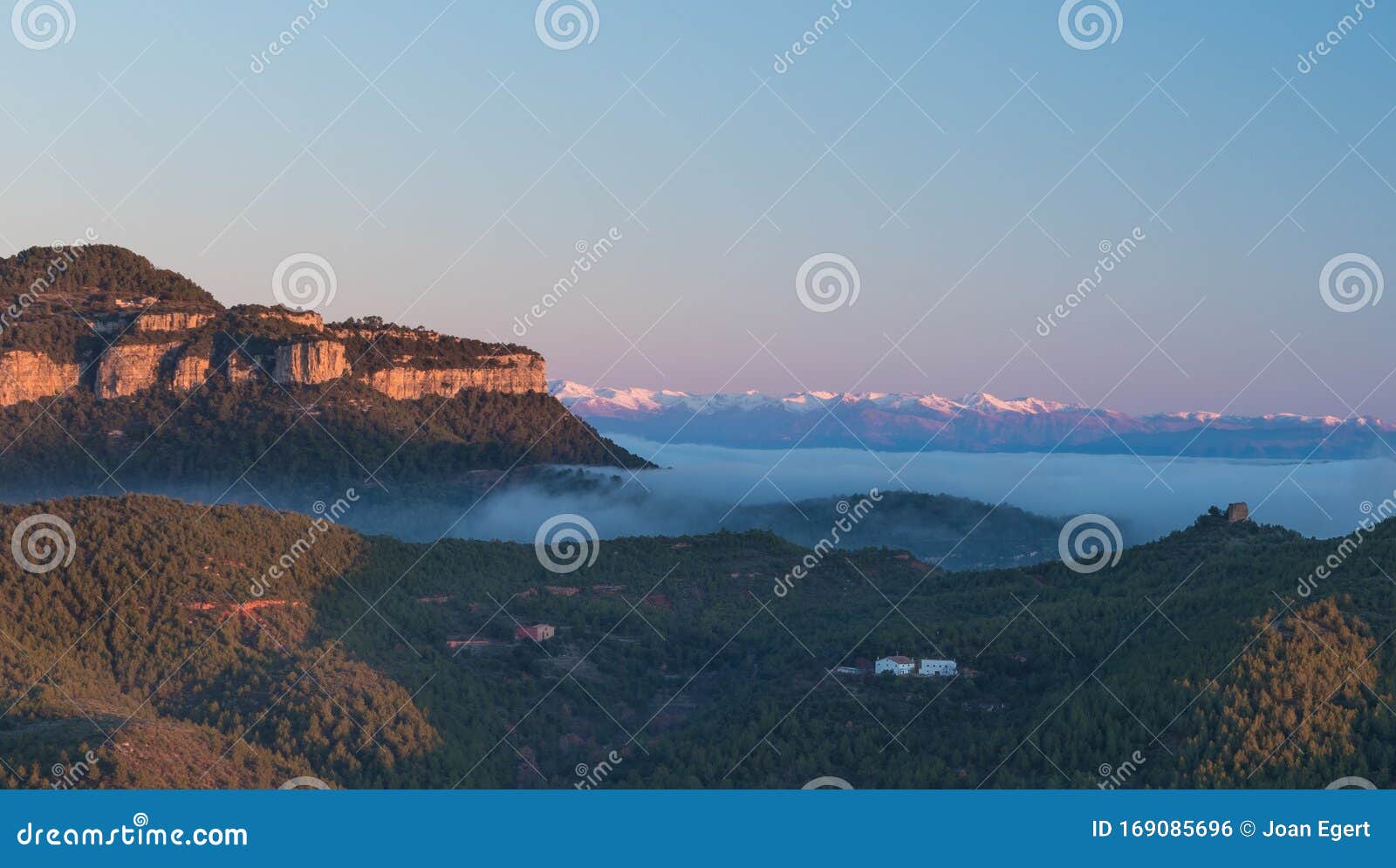 Mountain Cliffs and Pyrenees at Dawn Stock Photo - Image of cliffs ...