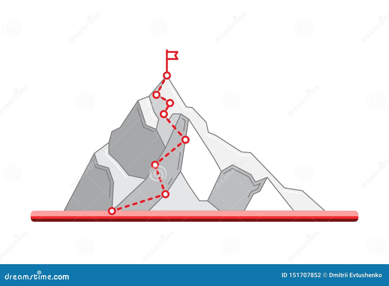 Mountain Climbing Route To Peak. Business Journey Path in Progress To ... Mountain Climbing Route To Peak. Business Journey Path in Progress To ...