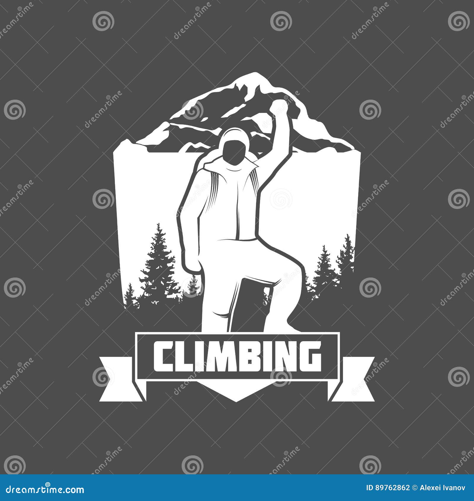 Mountain Climbing Vintage Logos Stock Vector - Illustration of banner ...