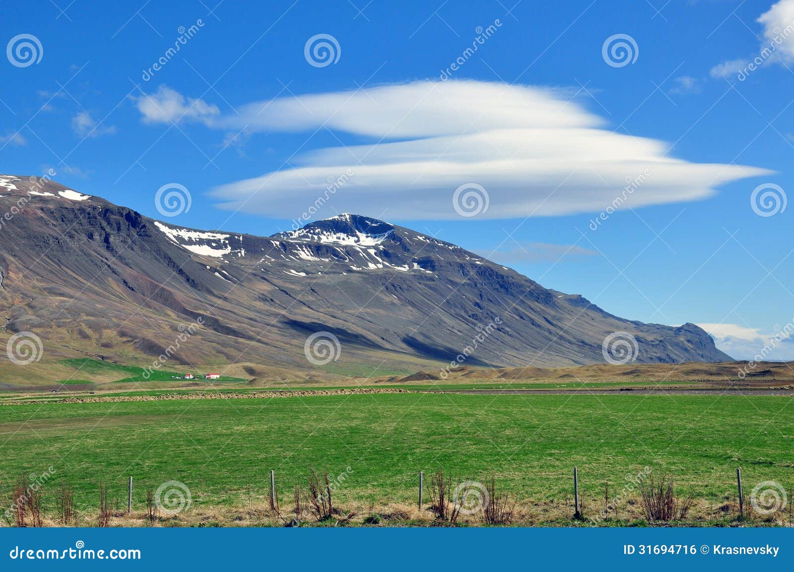 Mountain and Clouds in Iceland Stock Photo - Image of beauty, mountain ...