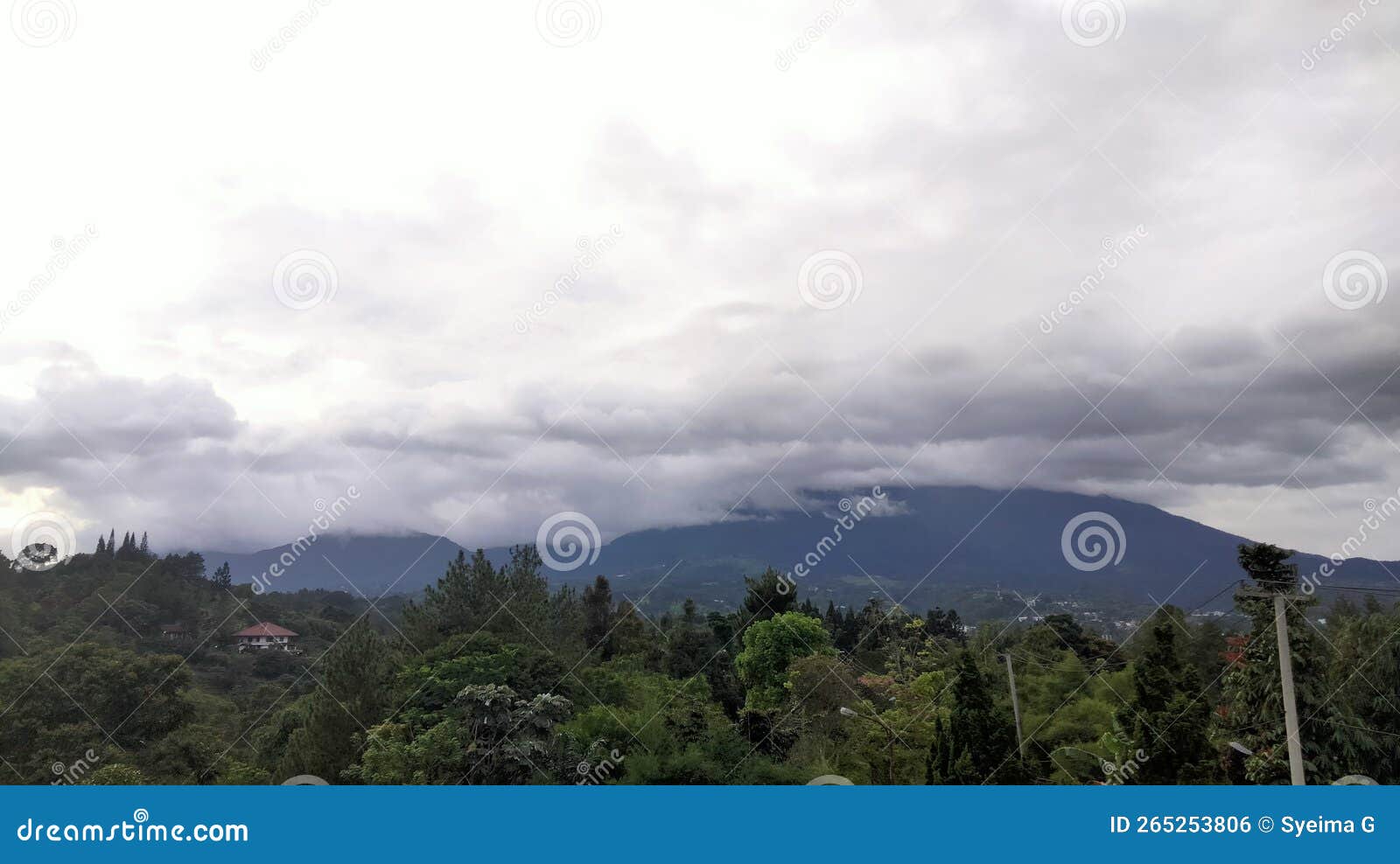 Mountain and clowdy stock photo. Image of hill, mountain - 265253806