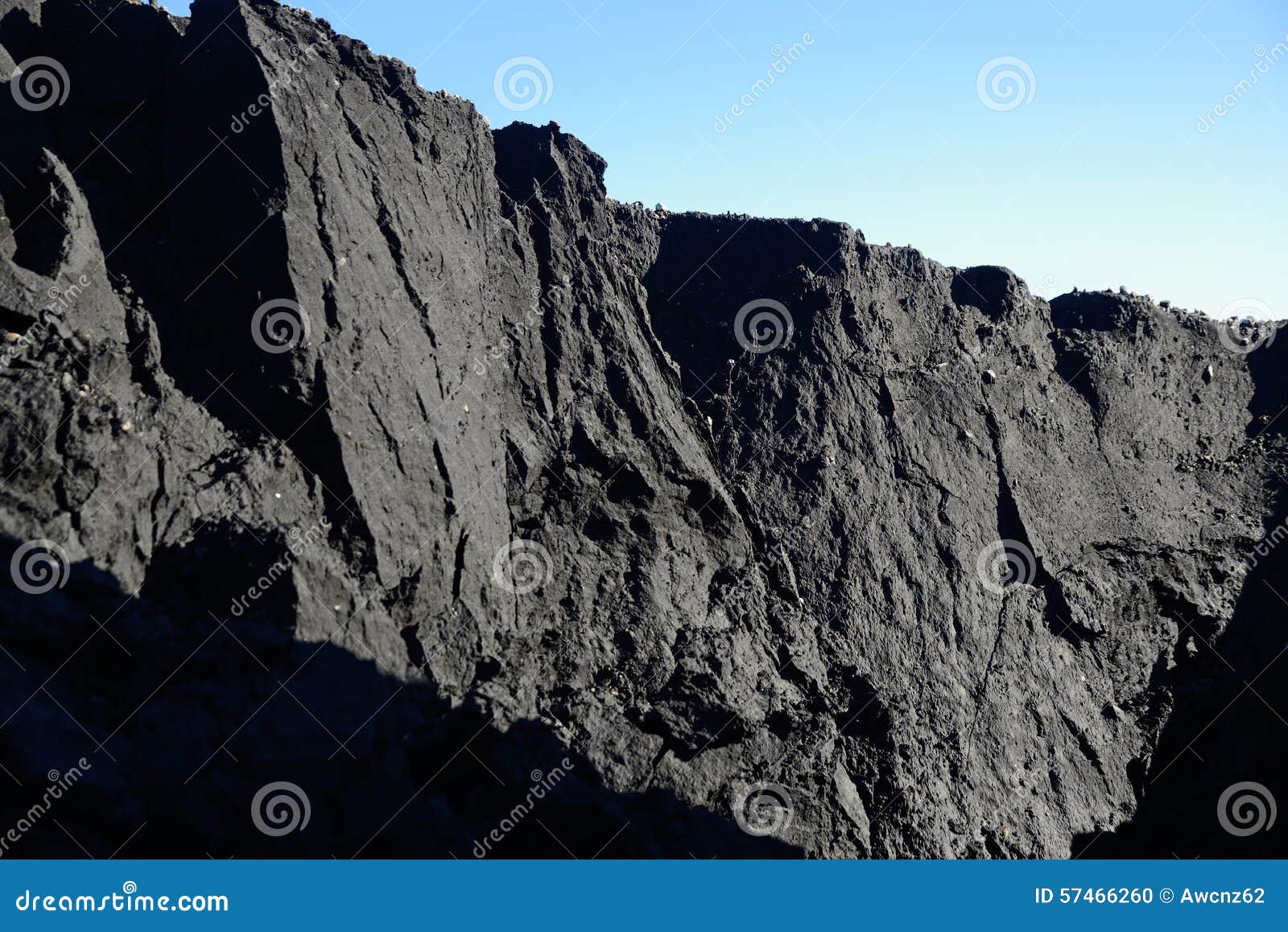 Mountain of coal stock photo. Image of outdoors, industrial - 57466260