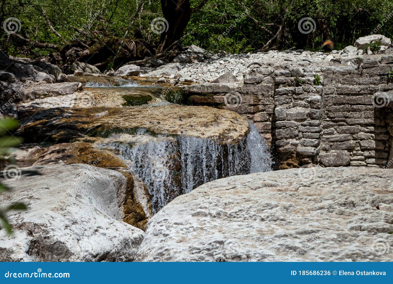 Mountain Cold River in the Mountains of Georgia Stock Photo - Image of ...