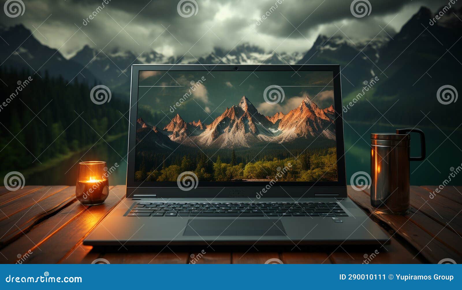 Mountain Computer Nature Laptop Technology Outdoors Landscape Wood ...