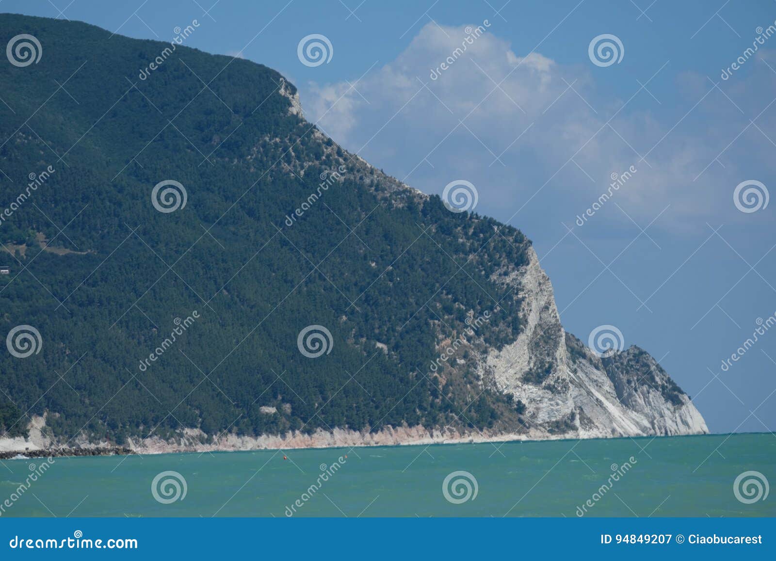 Mountain Conero, Ancona, Italy Stock Image - Image of summer, sirolo ...