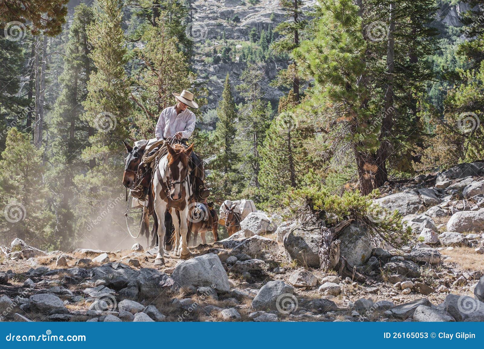 Mountain Cowboy editorial stock photo. Image of canyon - 26165053