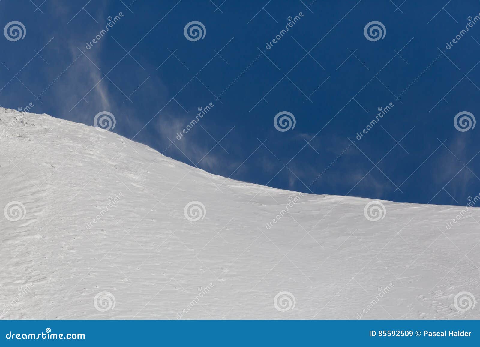 Mountain Crest with Snow and Wind Stock Image - Image of sparkle ...