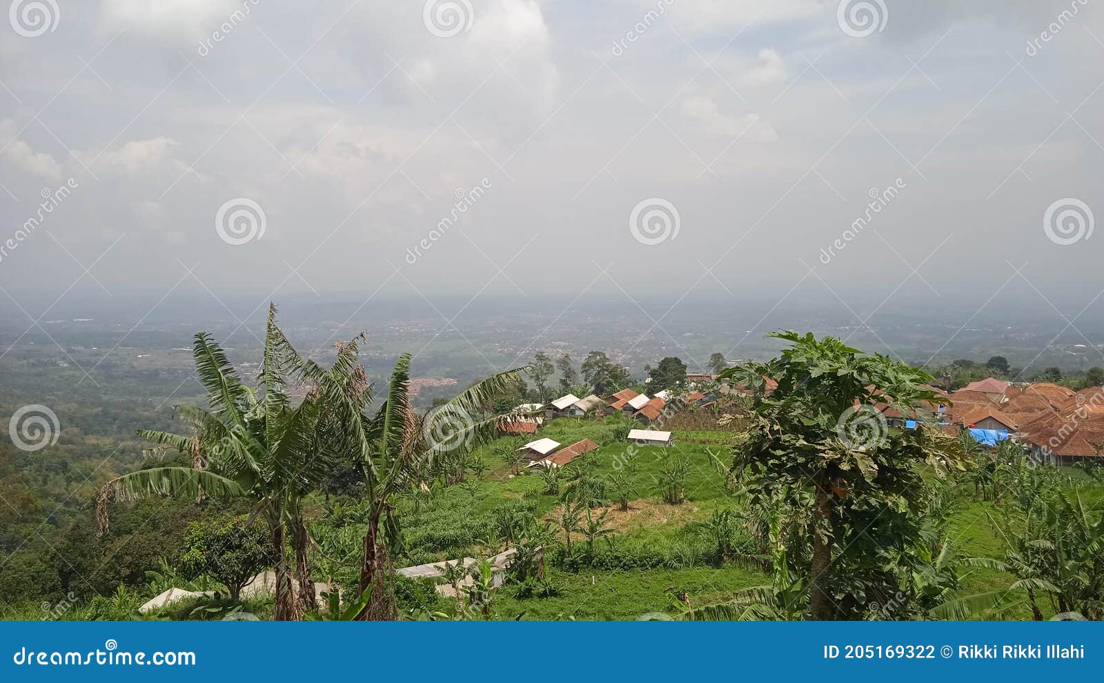 Mountain curug cilengkrang stock photo. Image of village - 205169322