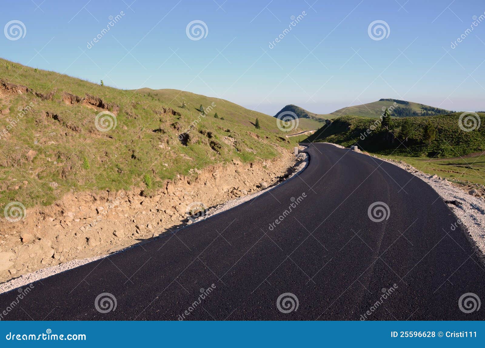 Mountain curves relief stock photo. Image of curving - 25596628