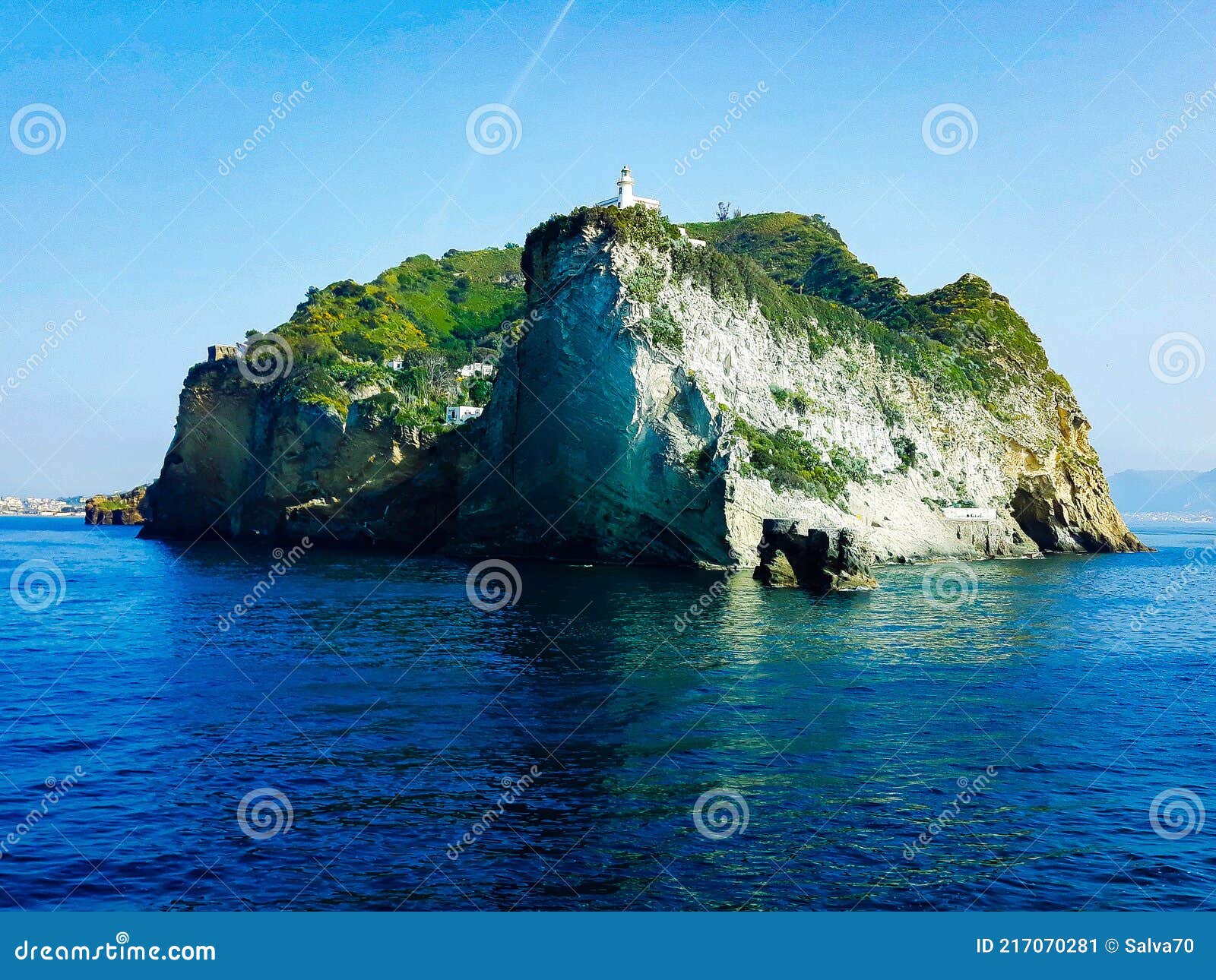 The Mountain of the Cyclops Stock Image - Image of campania, crater ...