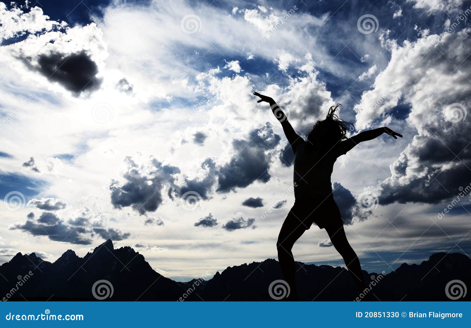 Mountain Dance stock photo. Image of wyoming, shadow - 20851330