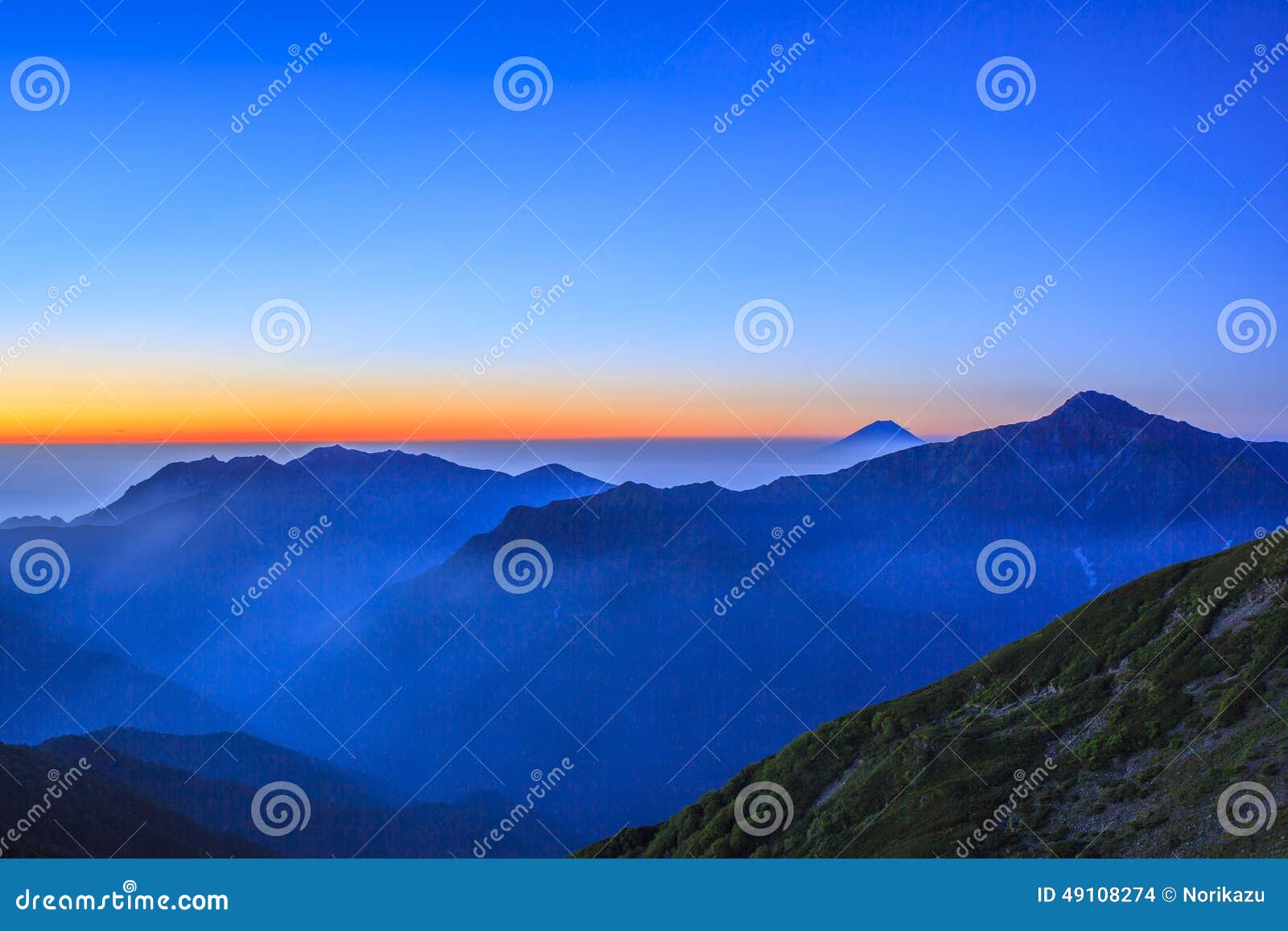 Mountain of dawn stock photo. Image of mount, july, bright - 49108274