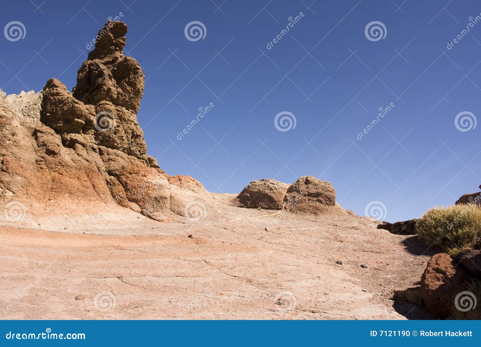 Mountain desert outcrop stock photo. Image of blue, tenerife - 7121190