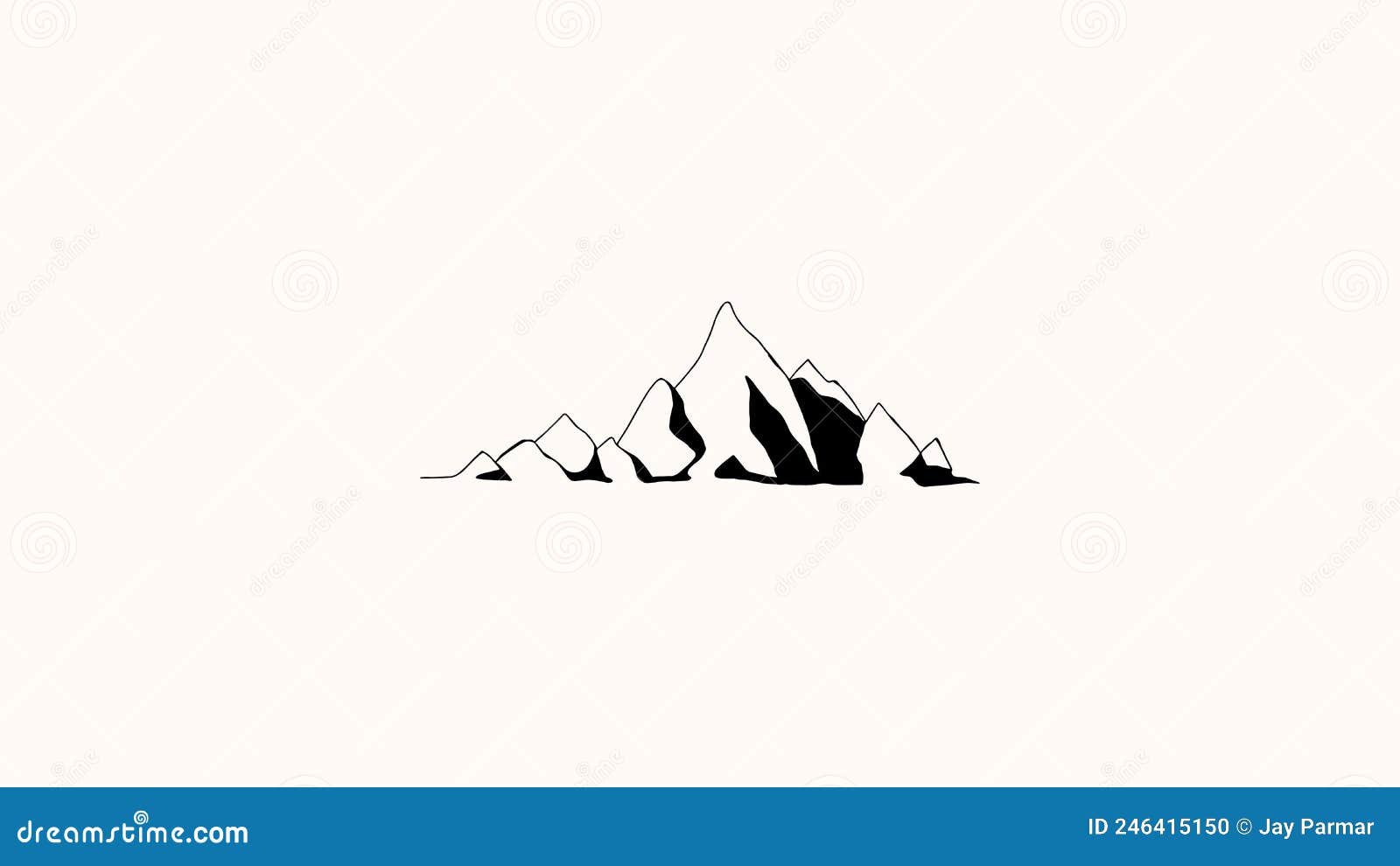 Mountain Desktop Wallpaper stock illustration. Illustration of ...