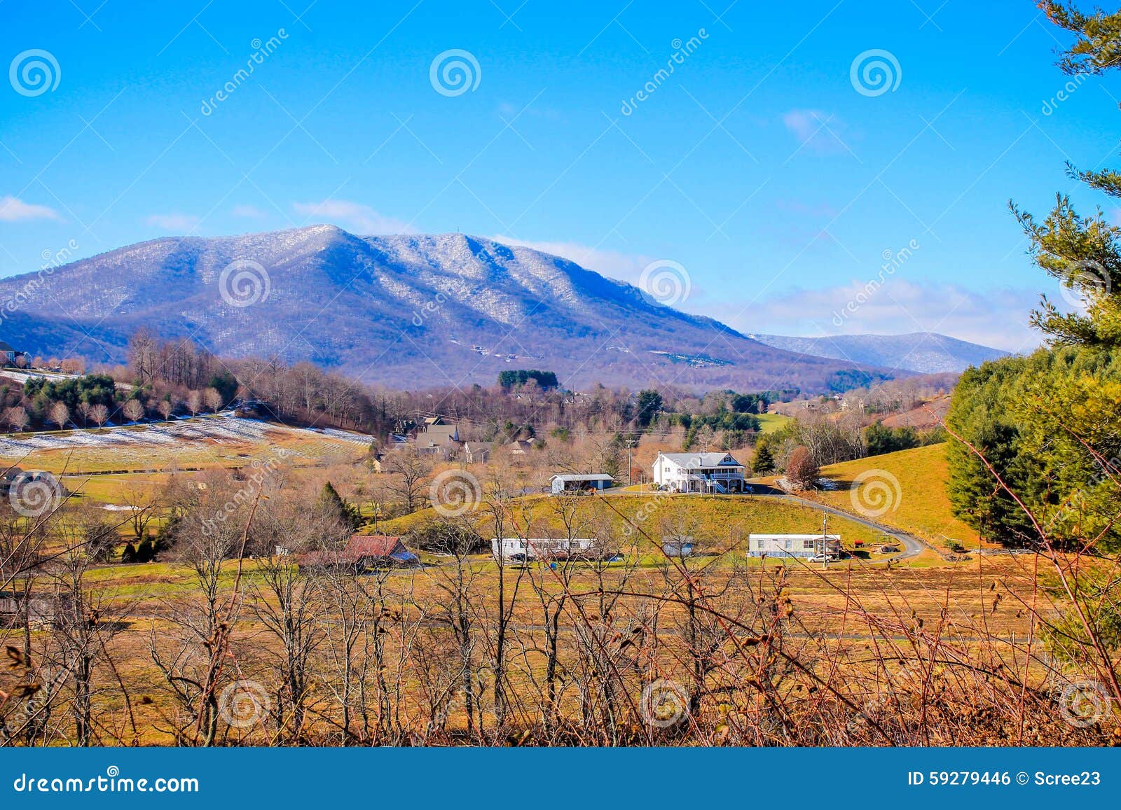 Mountain in the distance stock photo. Image of mountains - 59279446