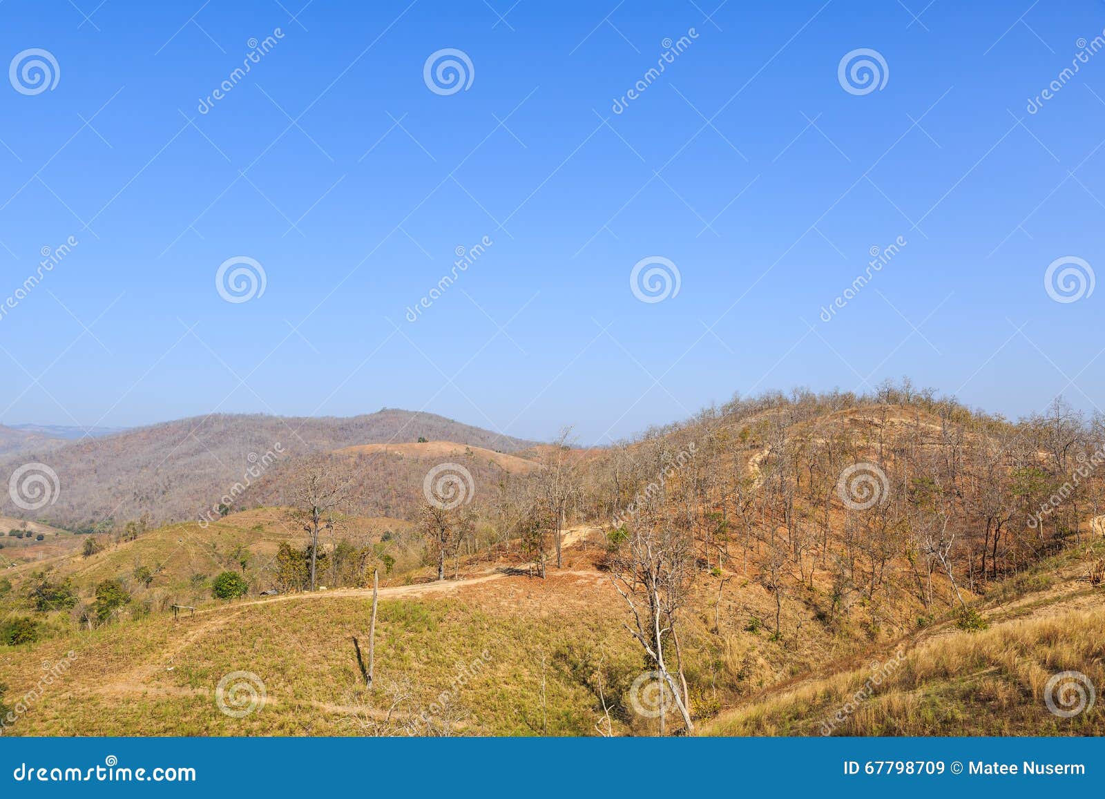 Mountain in dry season stock image. Image of arid, range - 67798709
