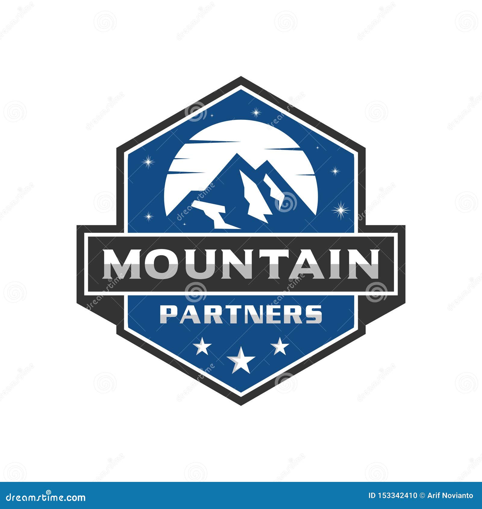 Mountain emblem logo stock illustration. Illustration of mountain ...