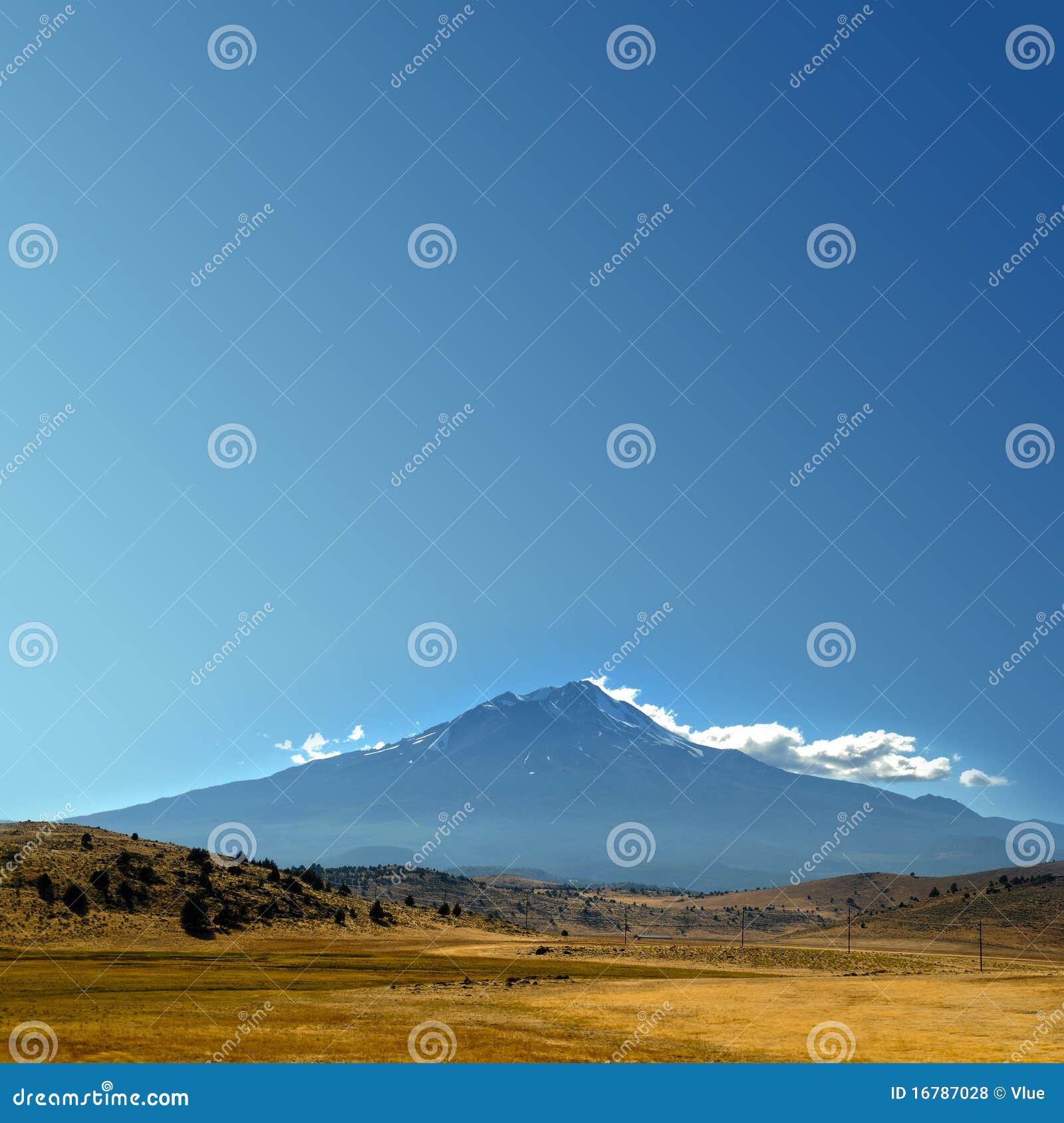 Mountain with Empty Sky Copyspace Stock Photo - Image of space ...