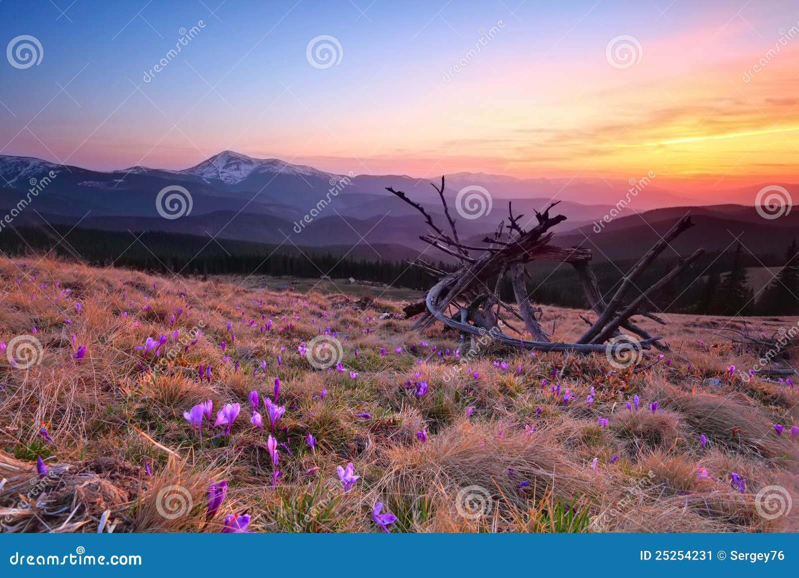Evening Landscape Of Salar De Uyuni Sunset Stock Photography ...
