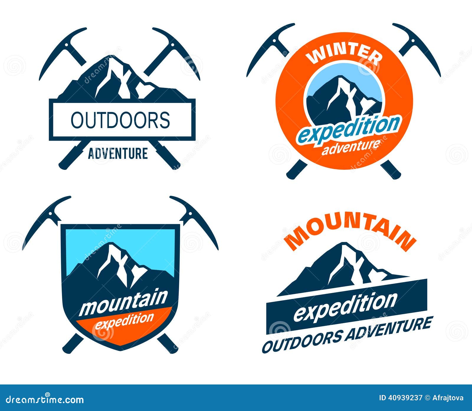 Mountain Expedition Logo Vector Illustration | CartoonDealer.com #141744480