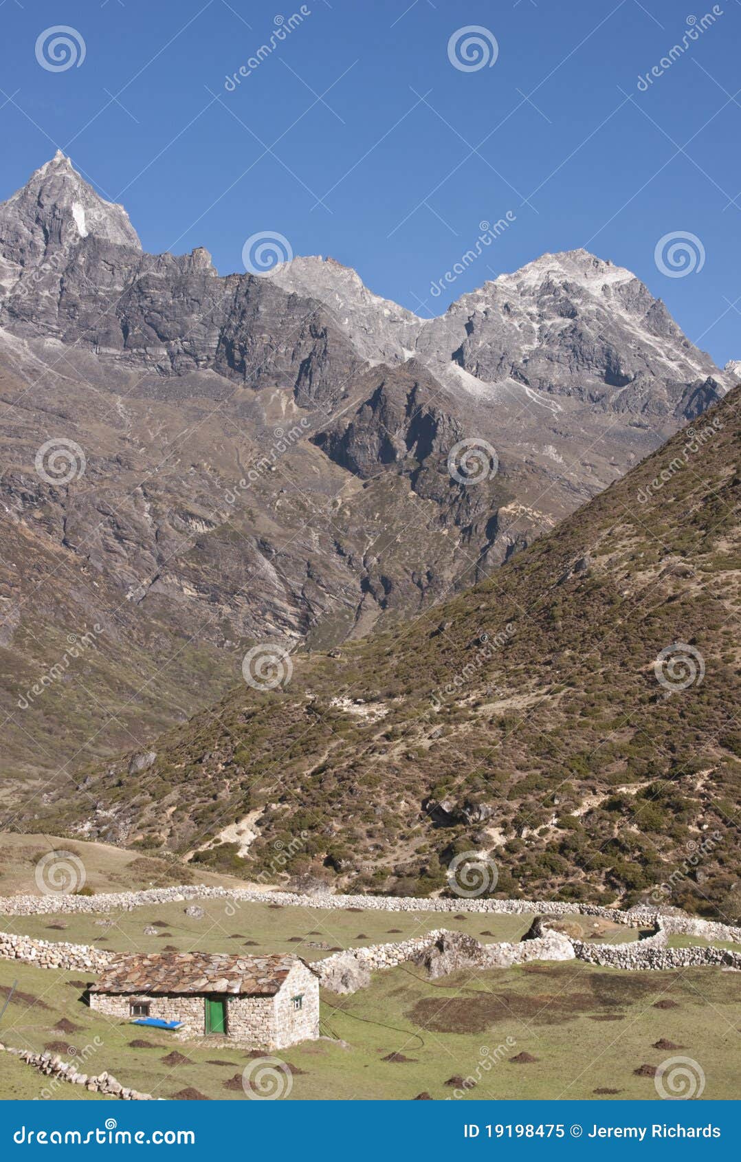 Mountain Farm stock image. Image of himalayan, cloudless - 19198475