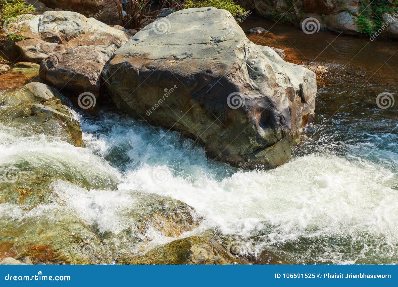 Mountain Fast Flowing River Stream of Water in the Rocks Stock Image ... Mountain Fast Flowing River Stream of Water in the Rocks Stock Image ...