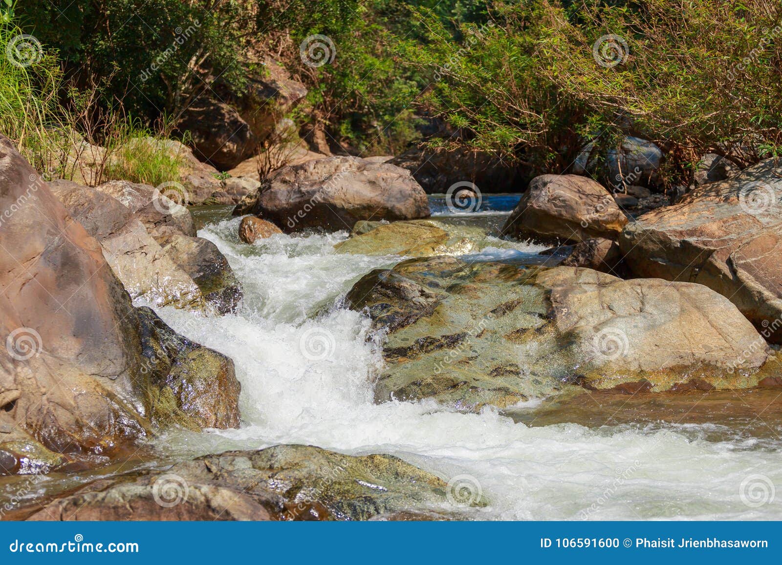 Mountain Fast Flowing River Stream of Water in the Rocks Stock Photo ... Mountain Fast Flowing River Stream of Water in the Rocks Stock Photo ...