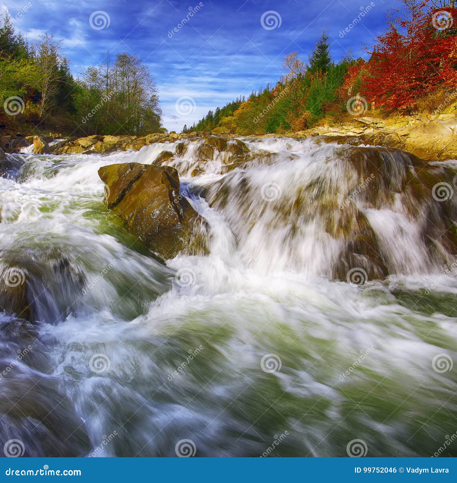 Mountain Fast Flowing River Stream of Water in the Rocks Stock Photo ... Mountain Fast Flowing River Stream of Water in the Rocks Stock Photo ...