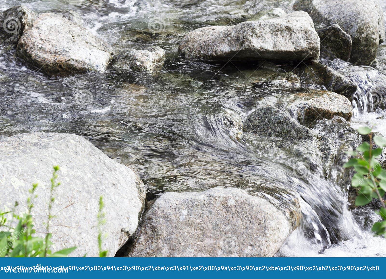 Mountain Fast River Flows in the Mountains Stock Photo - Image of rock ...
