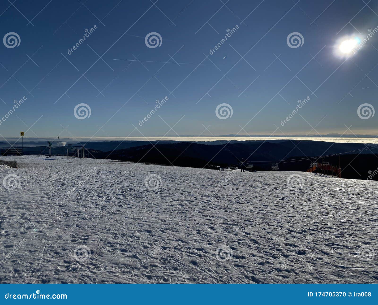 Mountain Feldberg in Germany in Winter Time Stock Photo - Image of peak ...