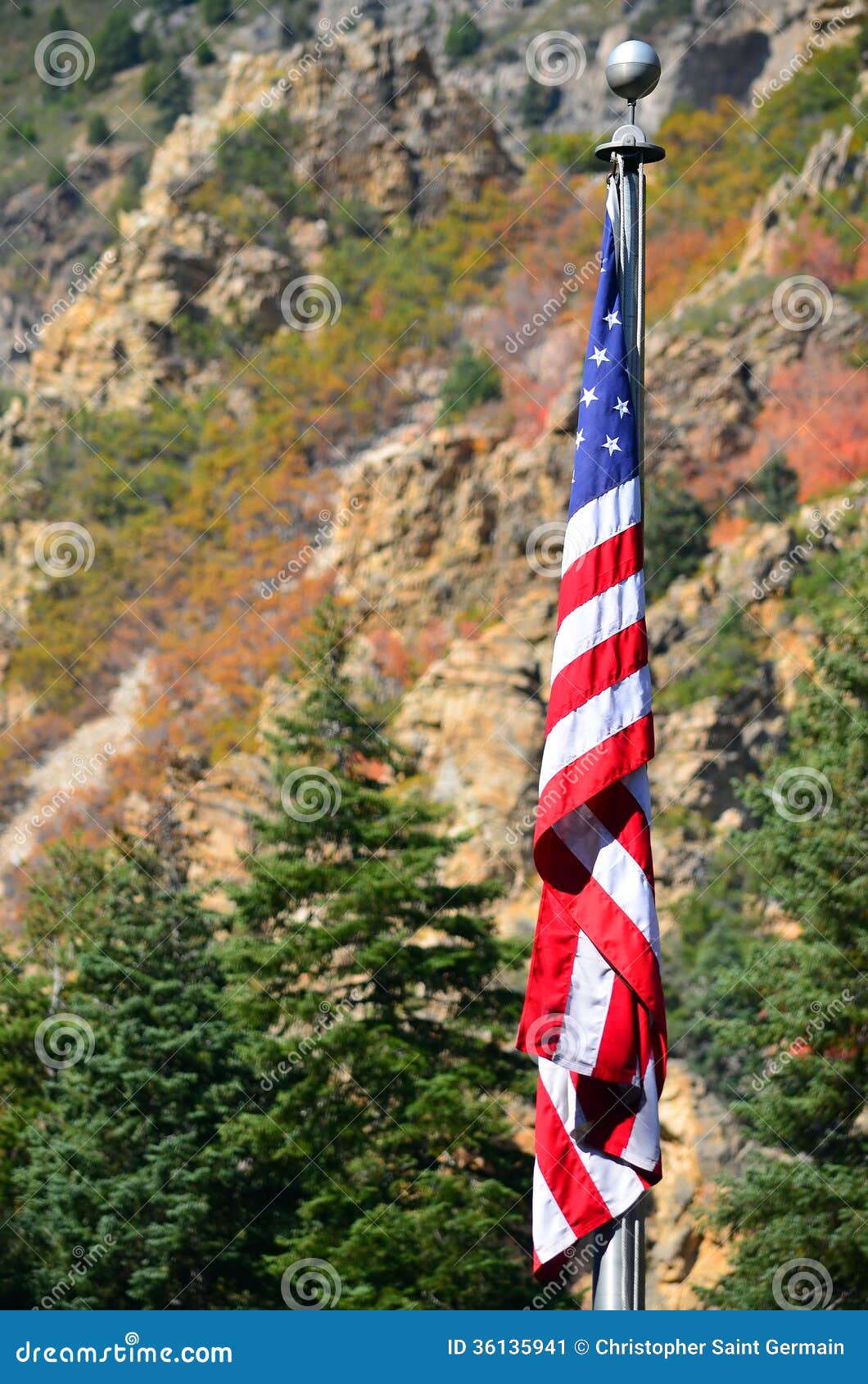 Mountain Flag stock image. Image of mormon, national - 36135941