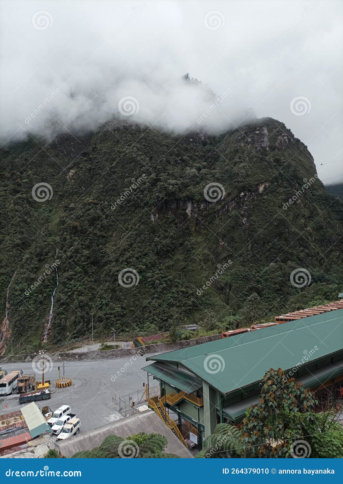 Mountain Fog and Cloudy Cold Weather without Sun Stock Photo - Image of ...