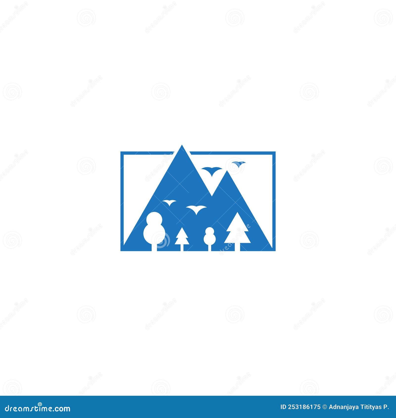 Mountain Forest Bird Photo Potrait Symbol Icon Vector Stock Vector ...