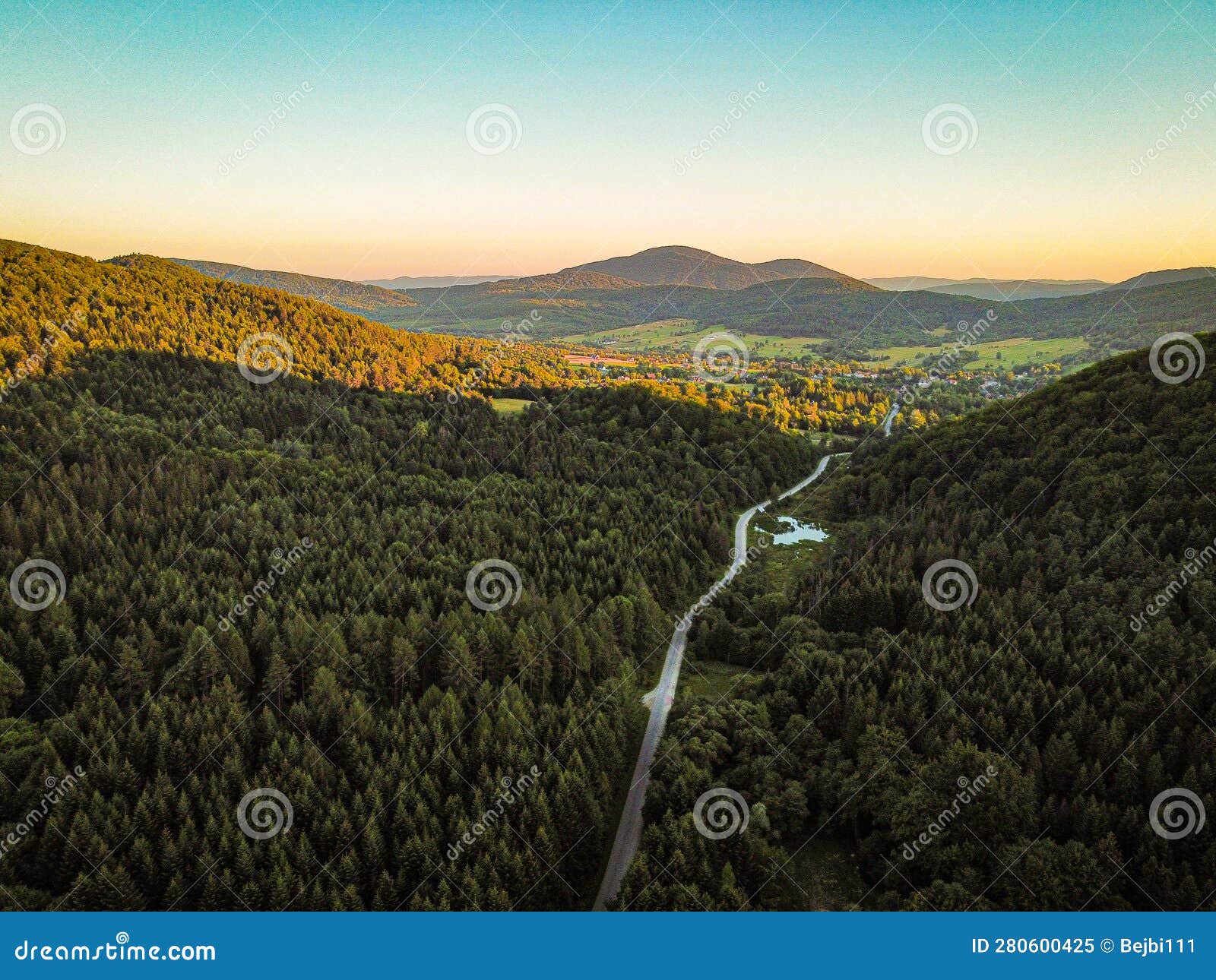 Mountain and Forest in Poland Wysowa Stock Image - Image of mountain ...