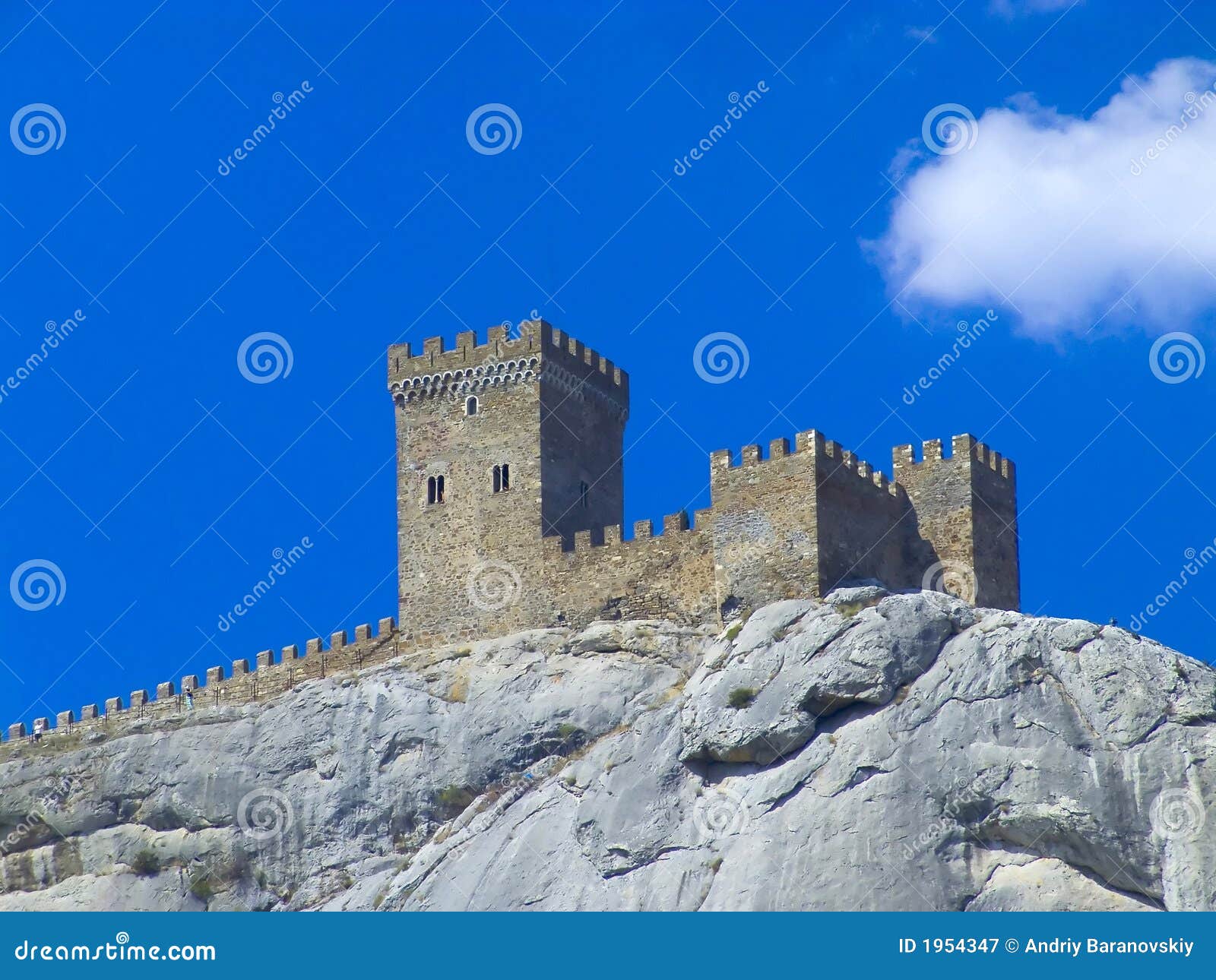 Mountain fortress stock image. Image of culture, medieval - 1954347