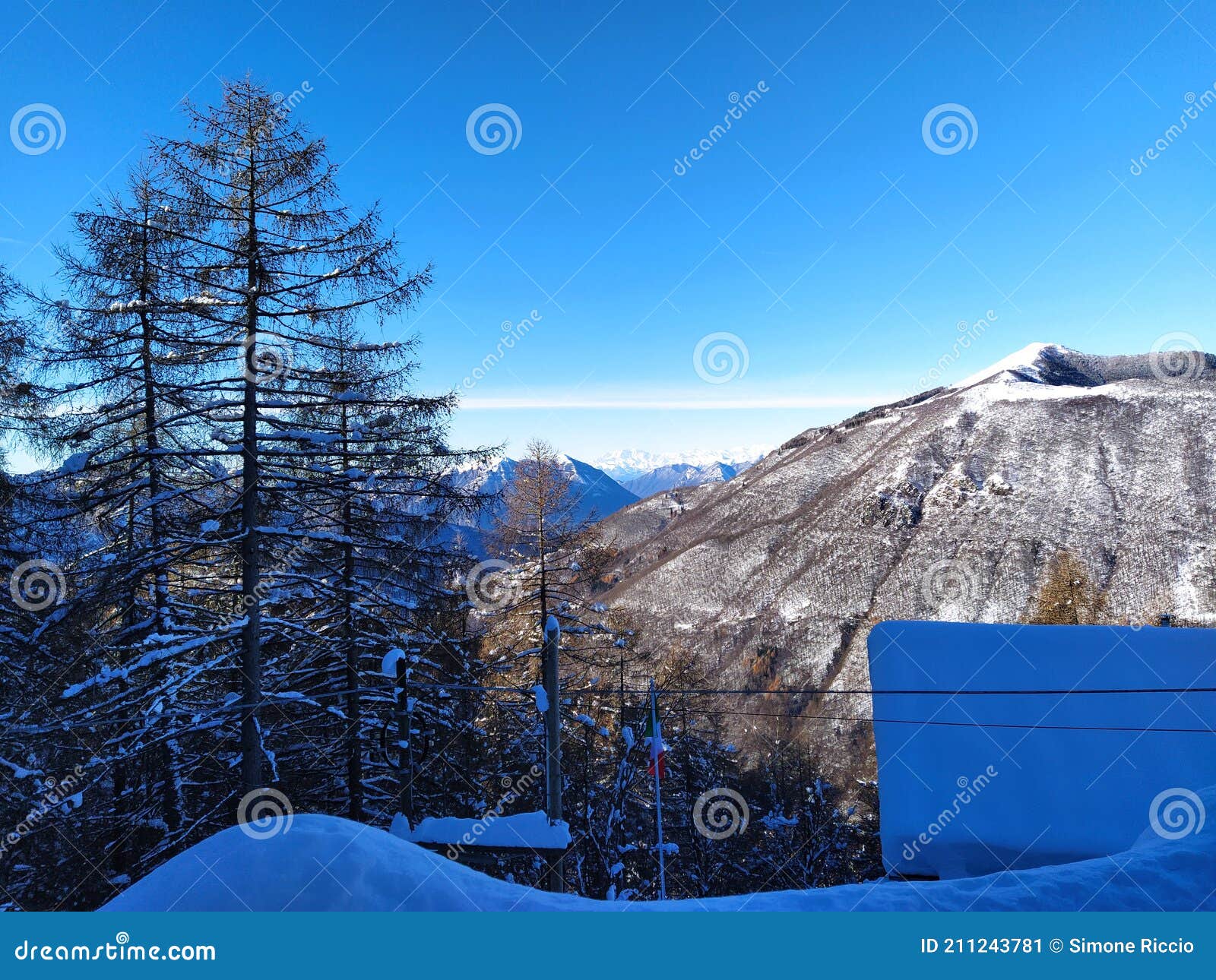 Mountain Frost Forest Snow Place Stock Image - Image of mountain ...