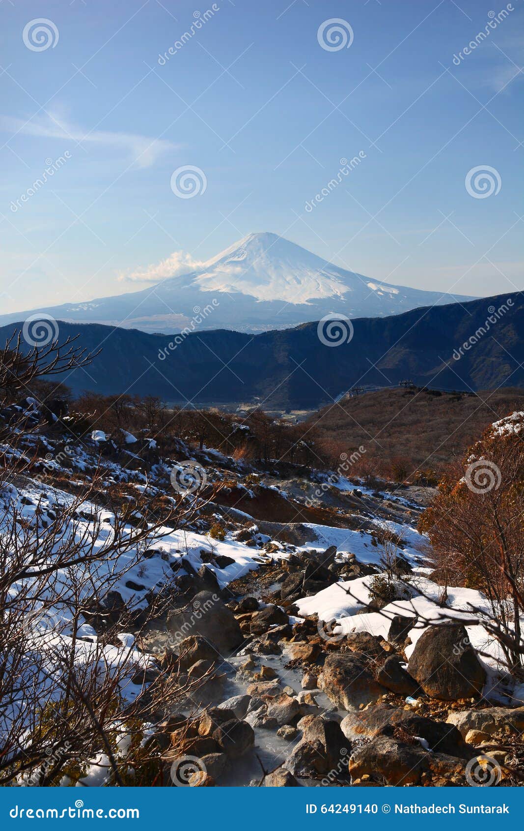 Mountain Fuji at Hakone stock photo. Image of oriental - 64249140