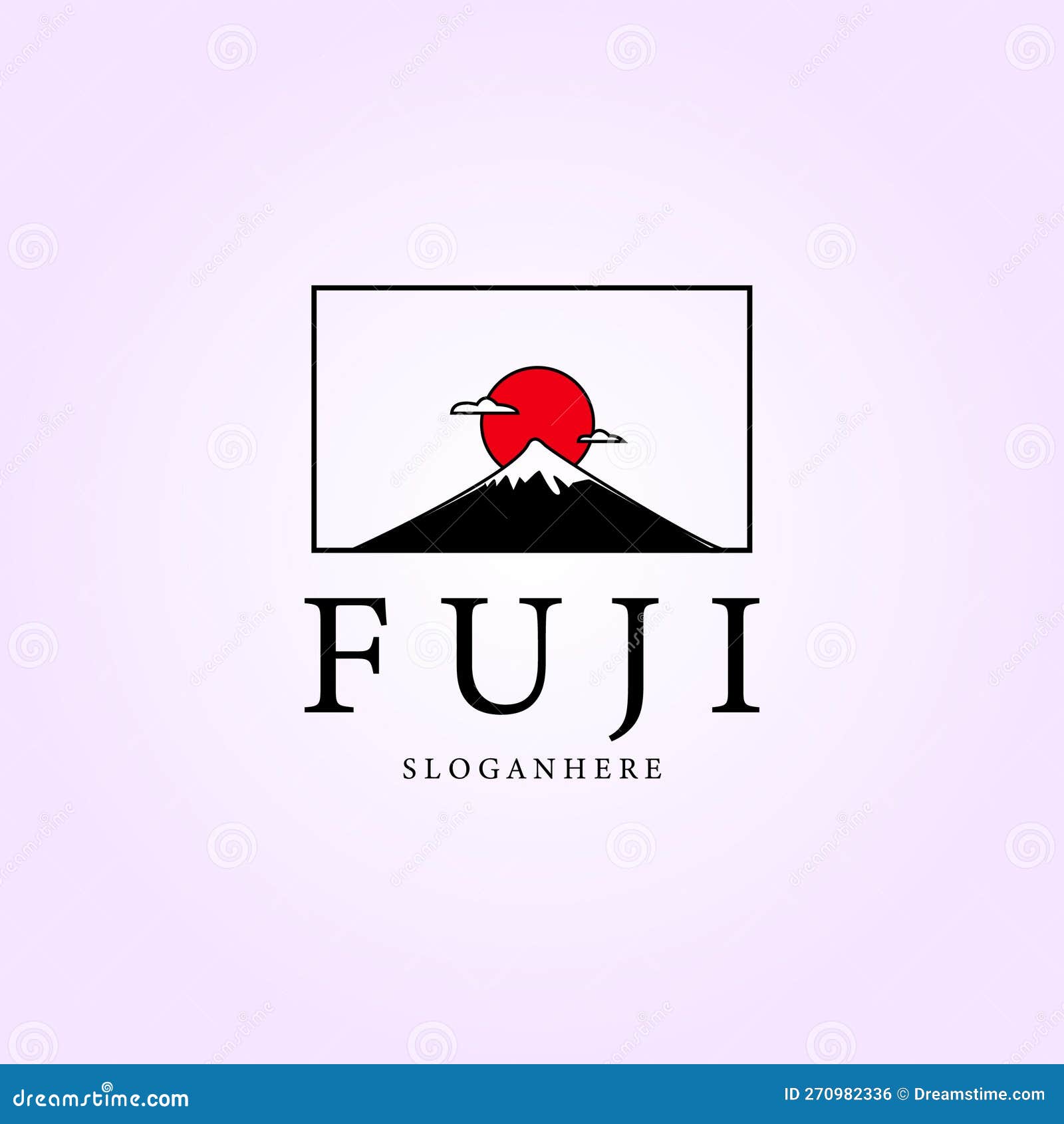 Mountain Fuji Japan Logo Vector Illustration Design Stock Vector ...