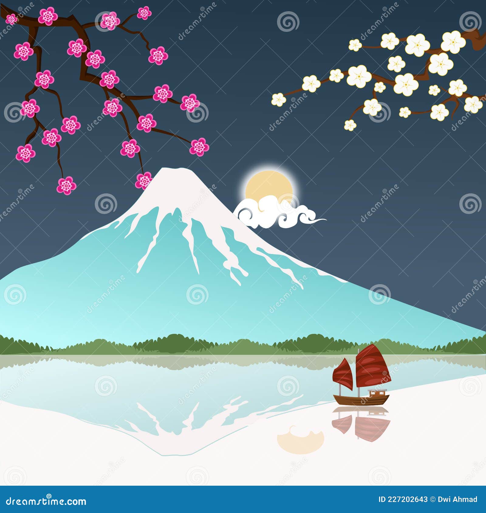 Fuji Midnight Stock Illustrations – 4 Fuji Midnight Stock Illustrations ...