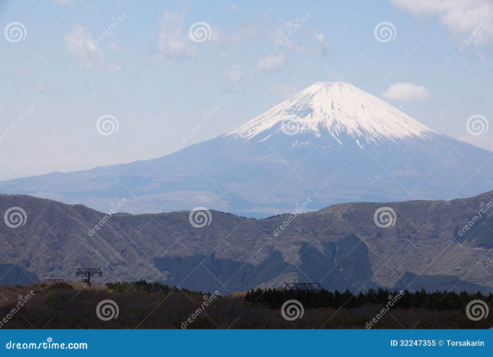 Mountain Fuji in spring stock image. Image of cool, cold - 32247355